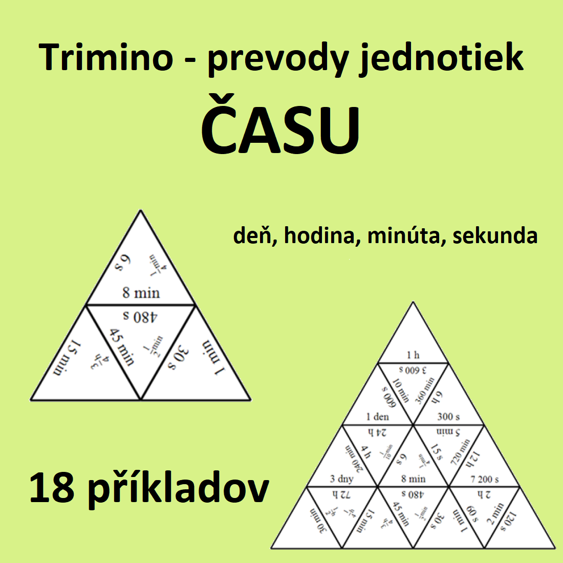 Trimino - prevody jednotiek času - Fyzika | UčiteliaUčiteľom.sk